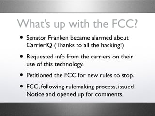 Privacy at the Handset: New FCC Rules? | PPT