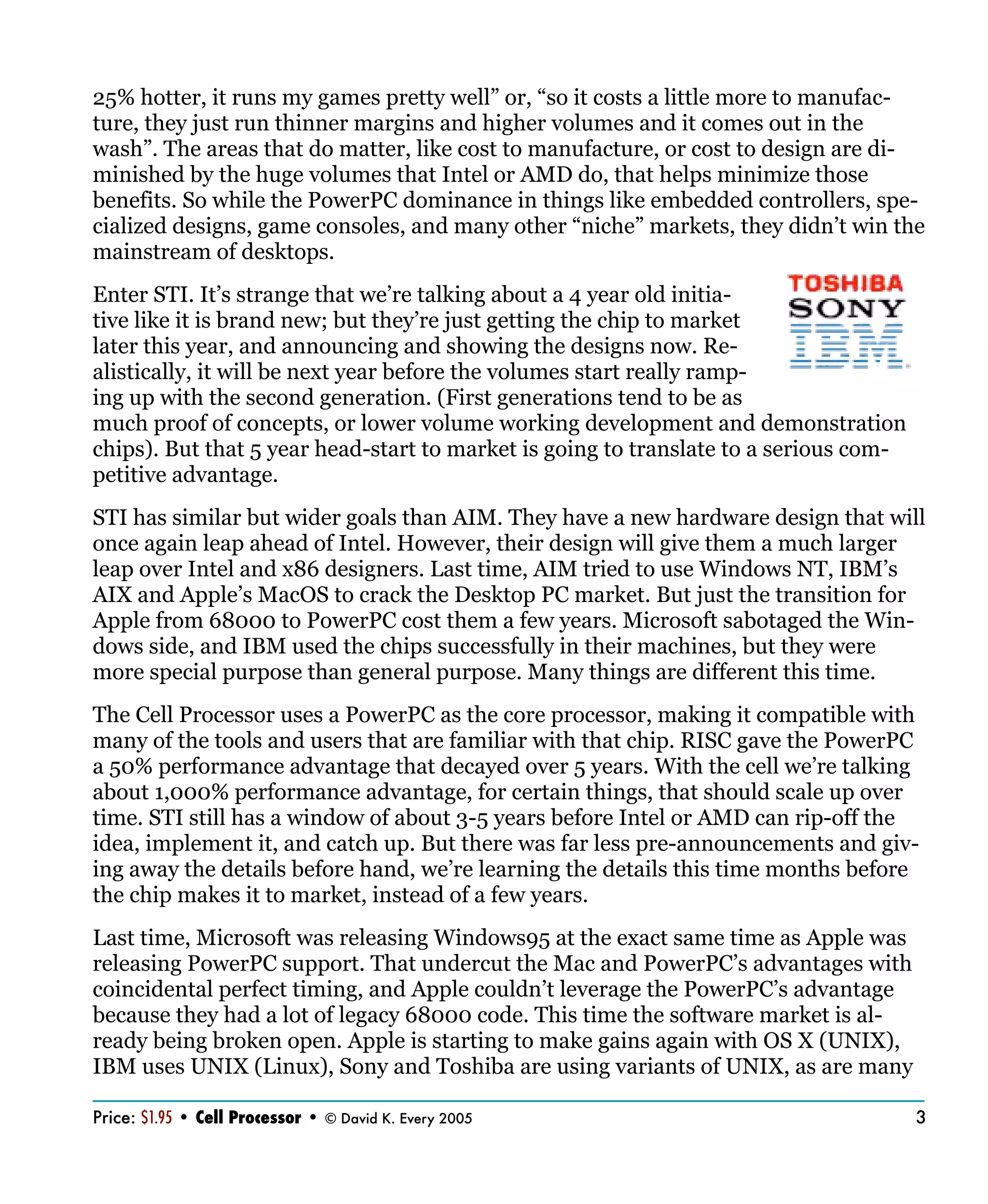 IBM’s Cell Processor : The next generation of computing? | PDF