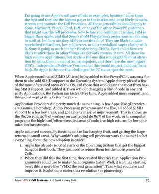 IBM’s Cell Processor : The next generation of computing? | PDF