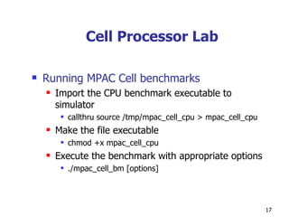 Cell processor lab | PPT