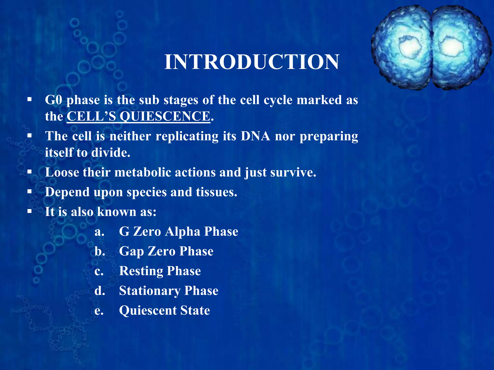 Cell Quiescense | PPTX