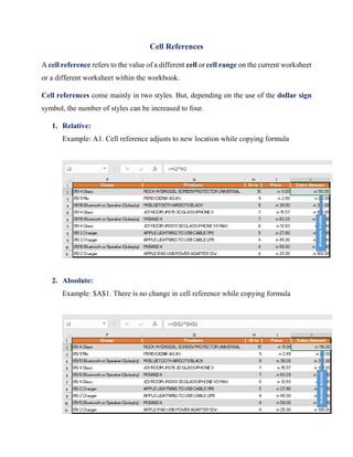 Cell references | PDF