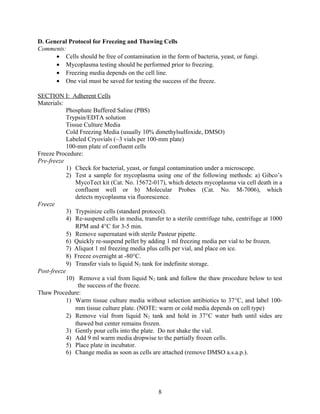 Cell respository guidelines | DOC