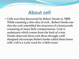 Cells | PPTX | Biological Sciences | Science