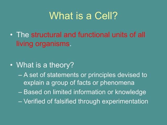 Cells.ppt | Biological Sciences | Science