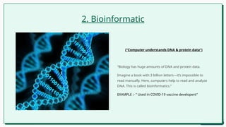 "Cells meet Codes: The Fusion of Biotechnology & Computer science" | PPTX