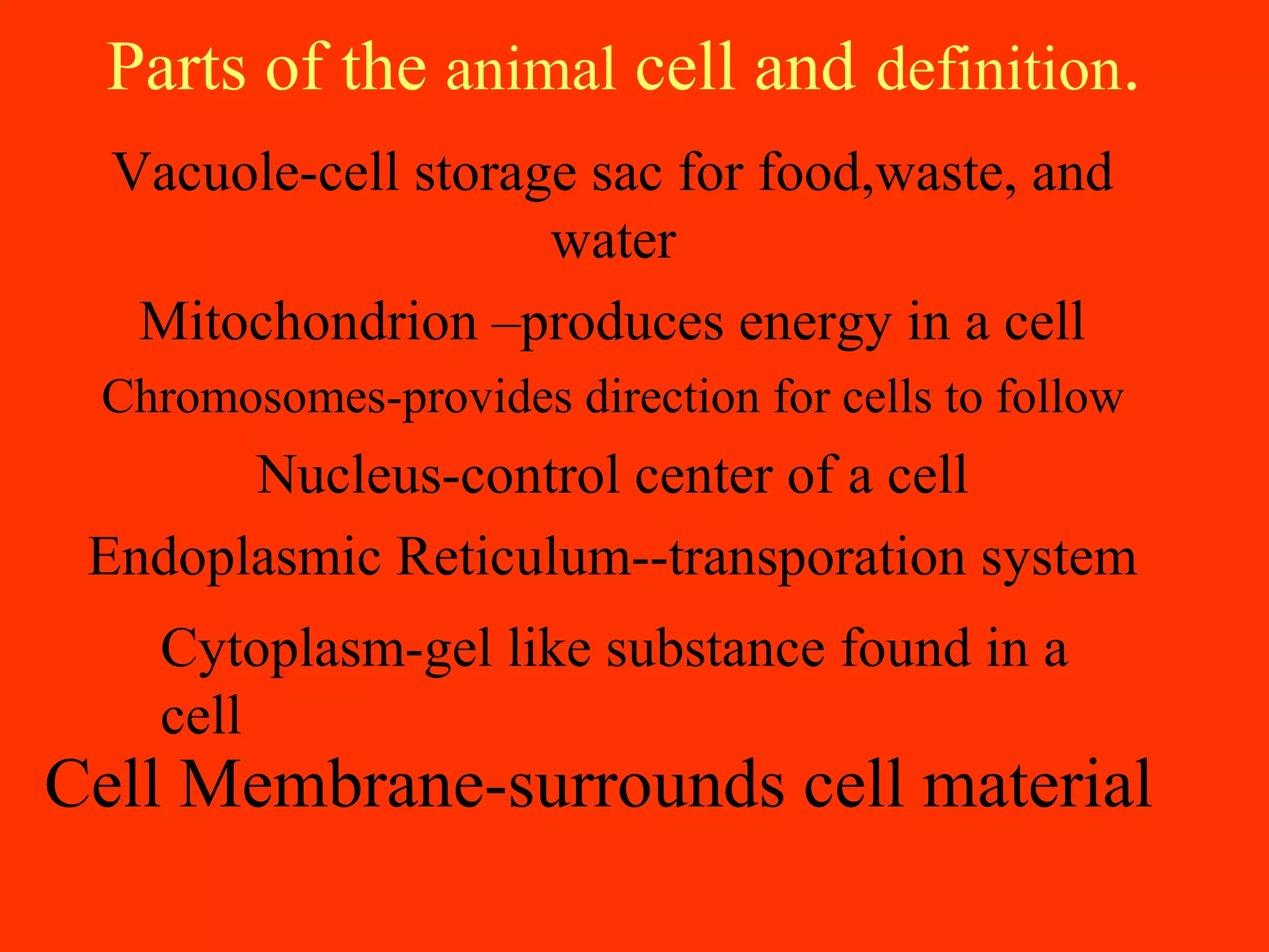 Cells the basic unit of life (science) | PPT