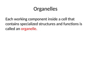 Biology Cells to present cell structures | PPTX