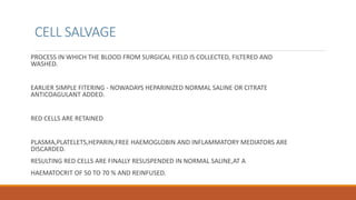 Cell salvage | PPTX