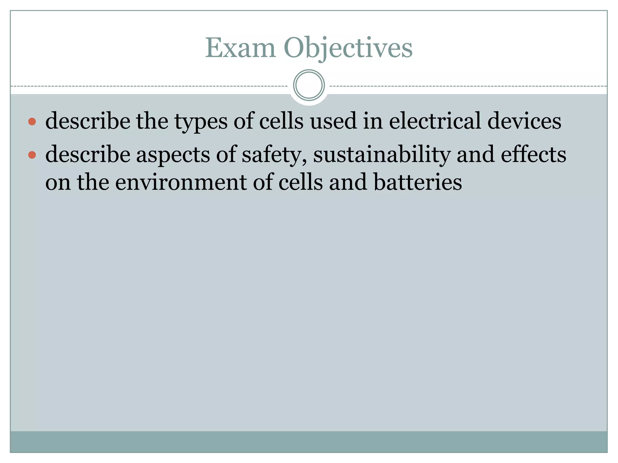 Cells and batteries | PPTX