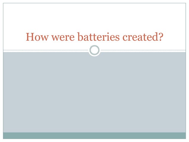 Cells and batteries | PPTX | Chemistry | Science