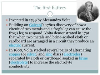 Cells and batteries | PPTX