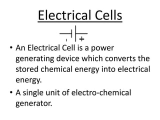 Cells and Batteries | PPTX