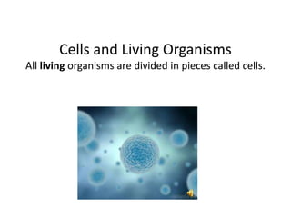 Cells and living organisms for ESL students | PPTX