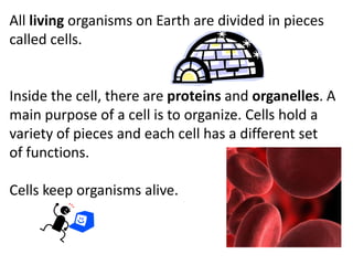 Cells and living organisms for ESL students | PPTX