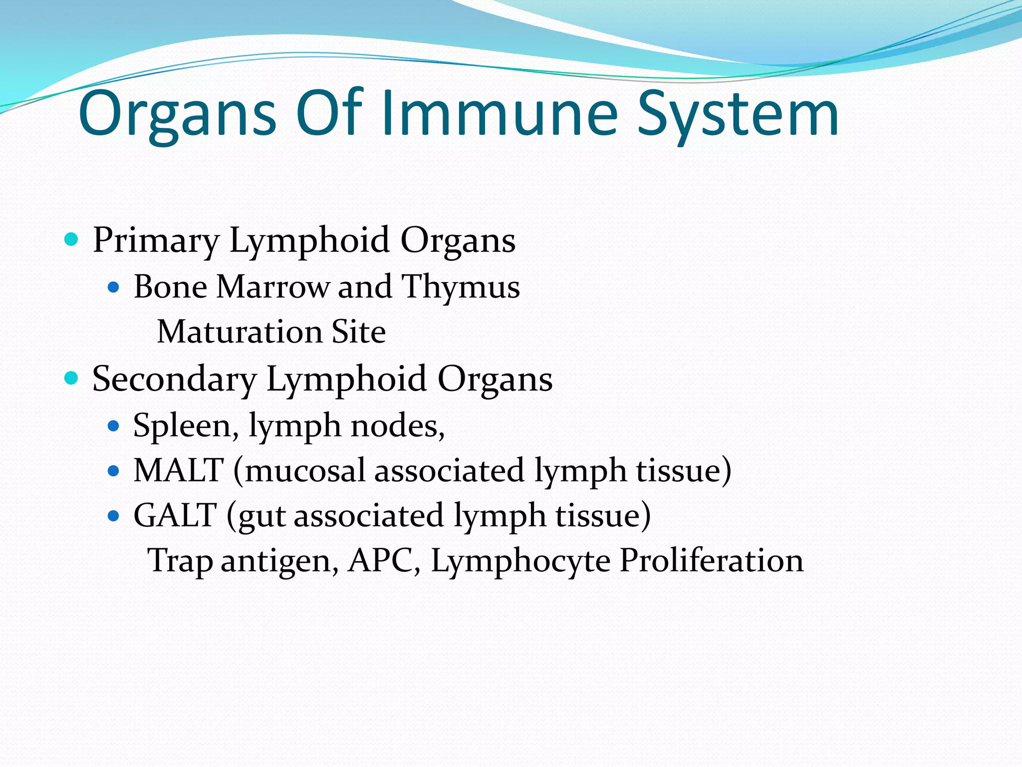 Cells and organs of the immune system | PPTX