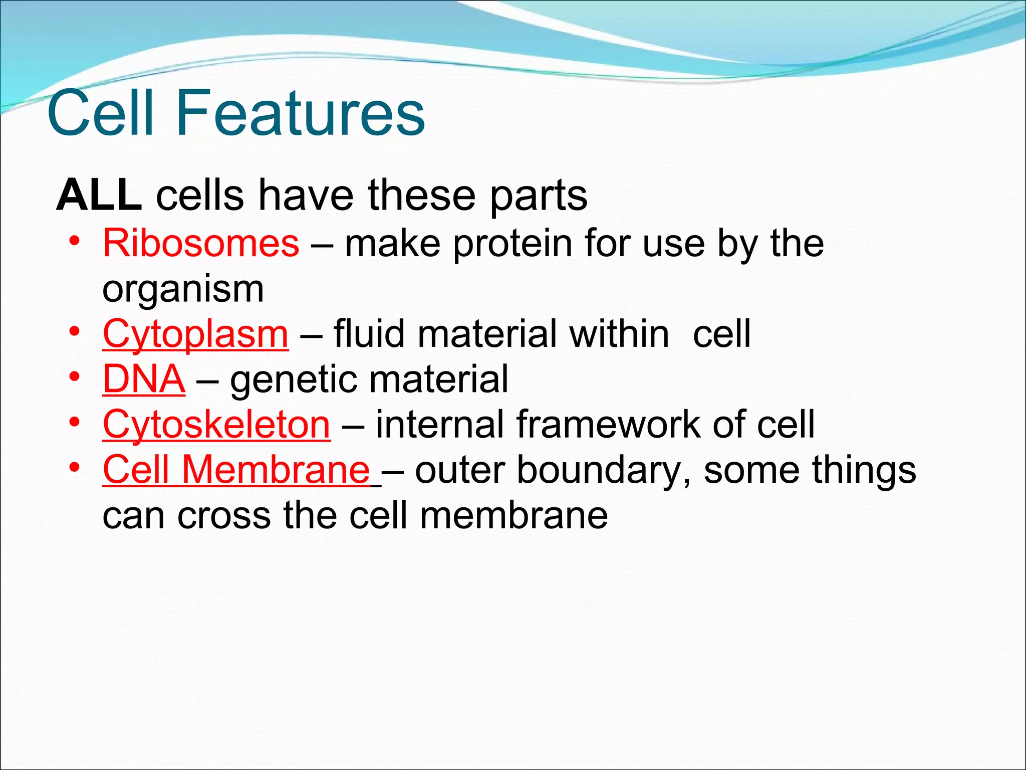 Cells and the cell theory | PPT | Biological Sciences | Science
