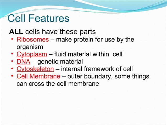 Cells and the cell theory | PPT | Biological Sciences | Science