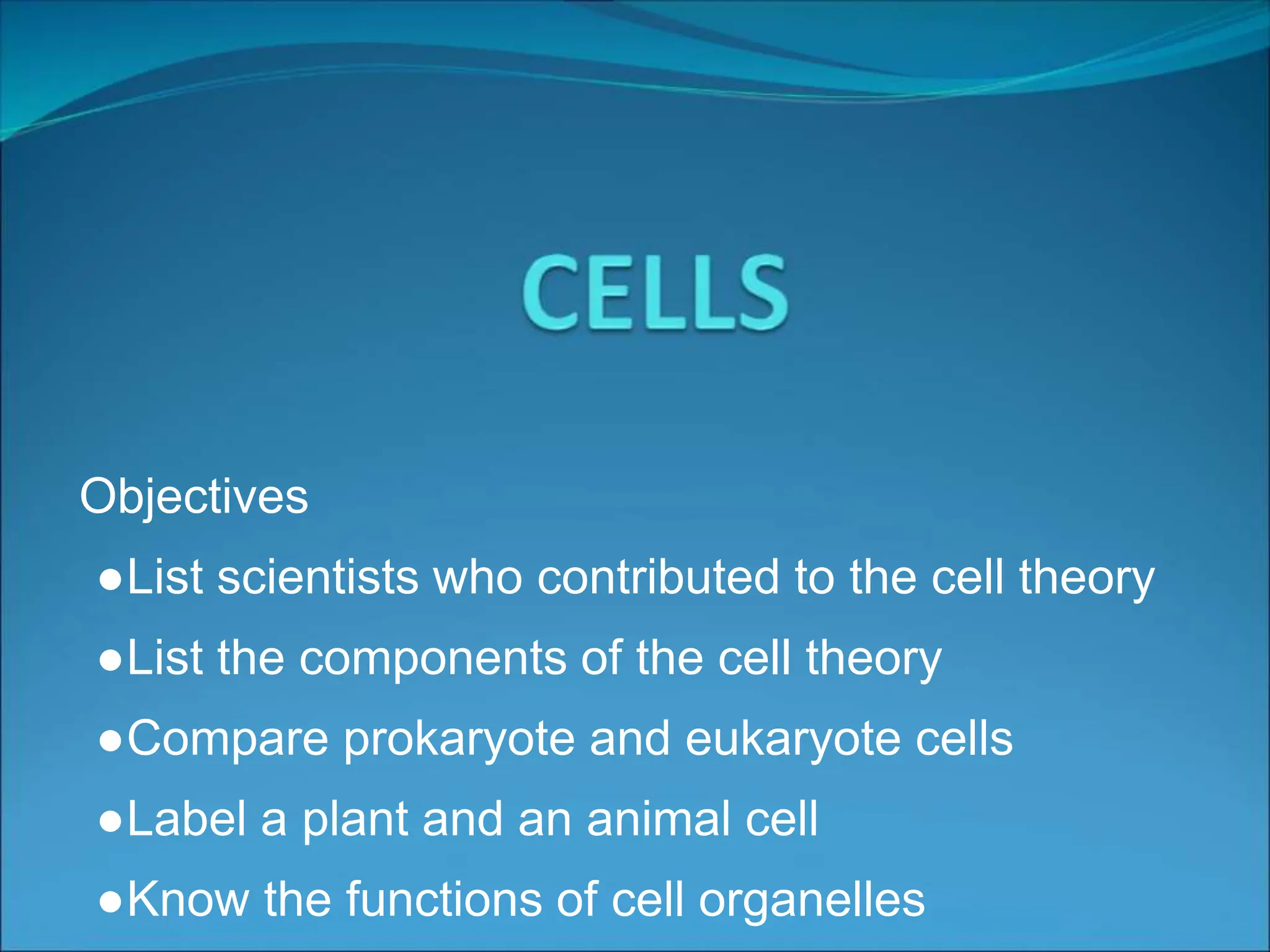 Cells and the Cell Theory.pptx University of benghazi | PPT