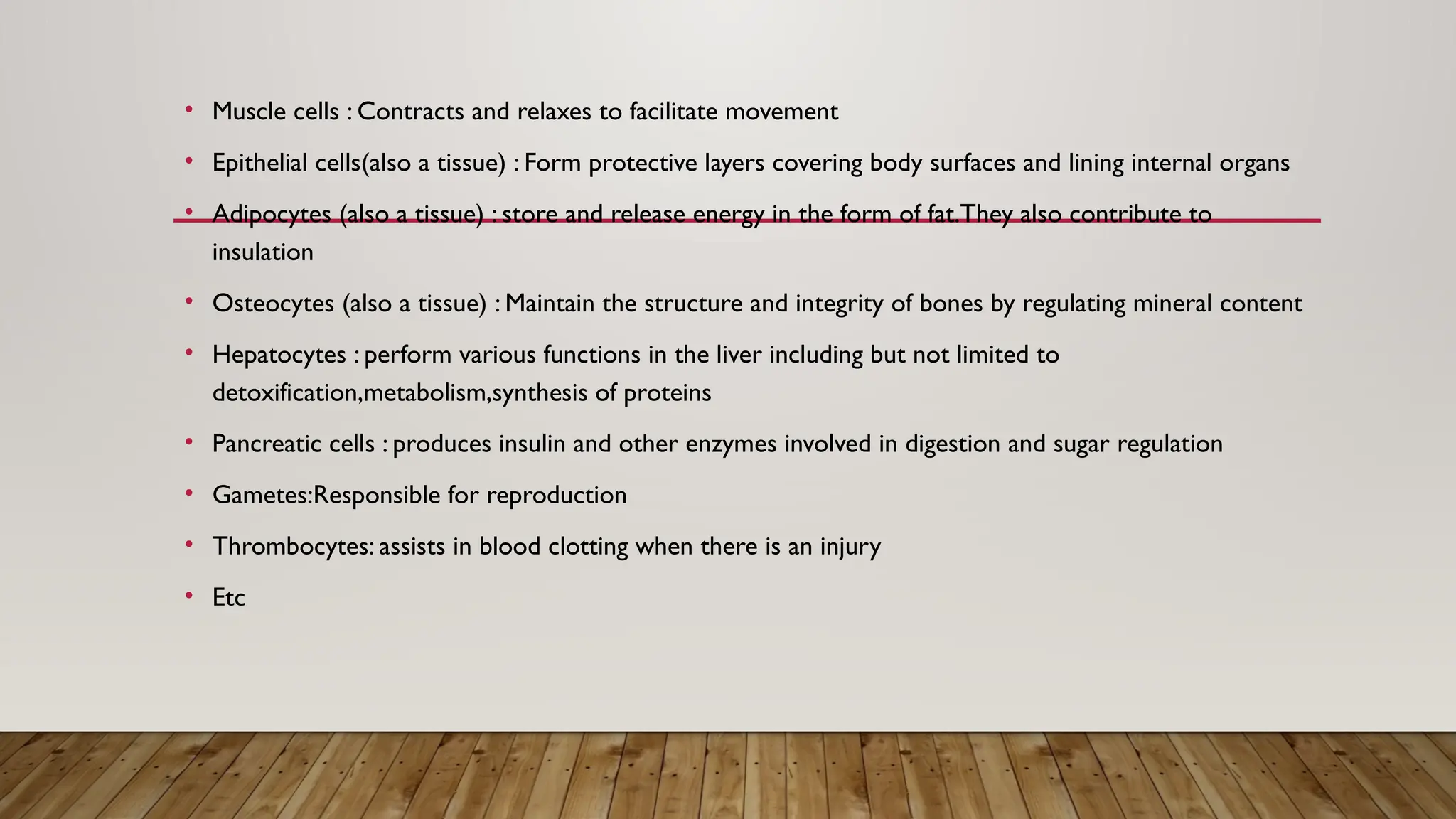 Information about cells parts and tissues | PPTX