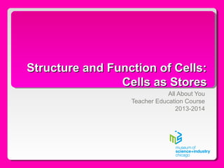Cells as stores | PPT