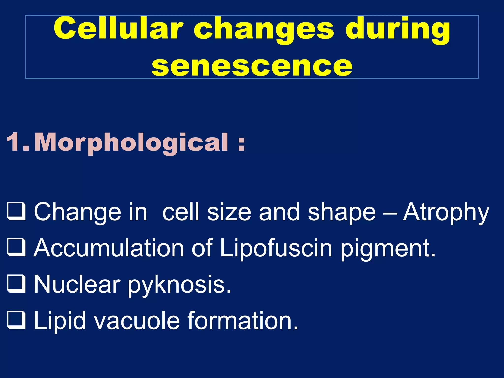 Cell senescence and Apoptosis (PCD) | PPSX