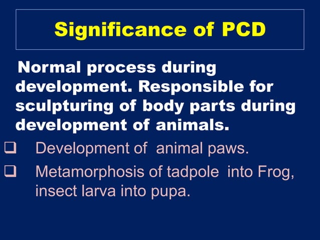 Cell senescence and Apoptosis (PCD) | PPSX