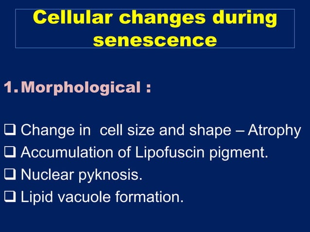 Cell senescence and Apoptosis (PCD) | PPSX