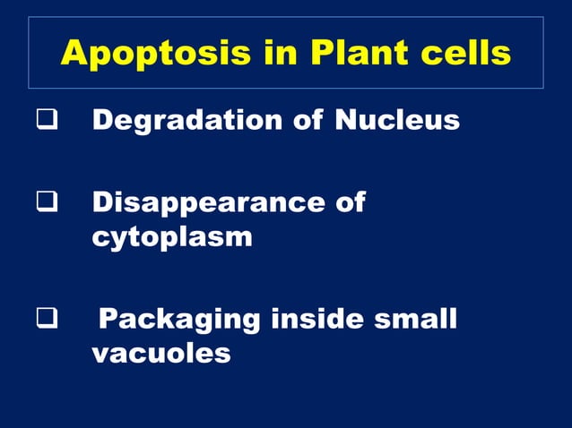 Cell senescence and Apoptosis (PCD) | PPSX