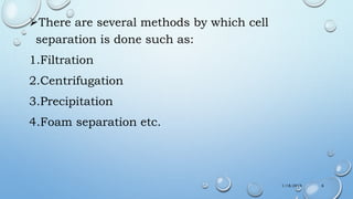 Cell separation | PPTX