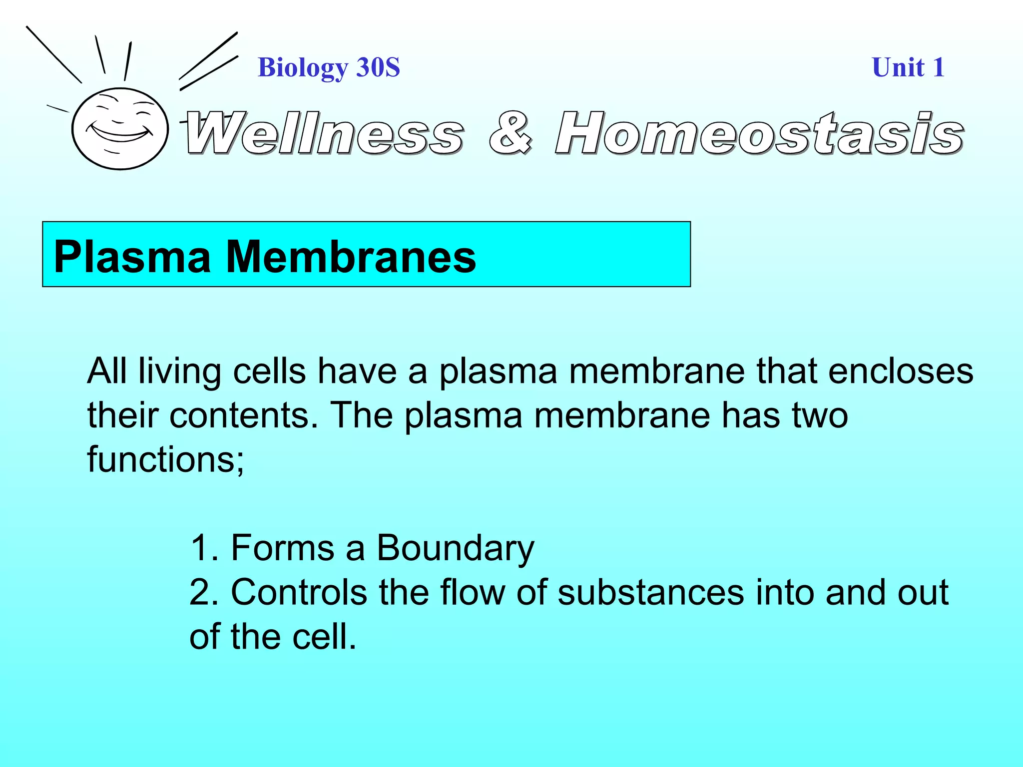 Cells & Homeostasis | PPT