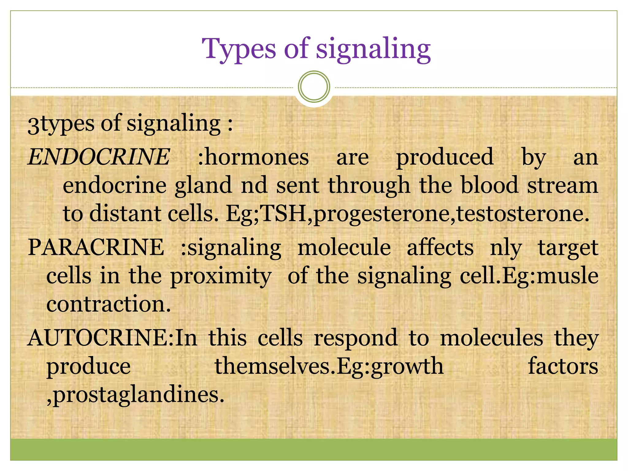 Cell signaling | PPTX