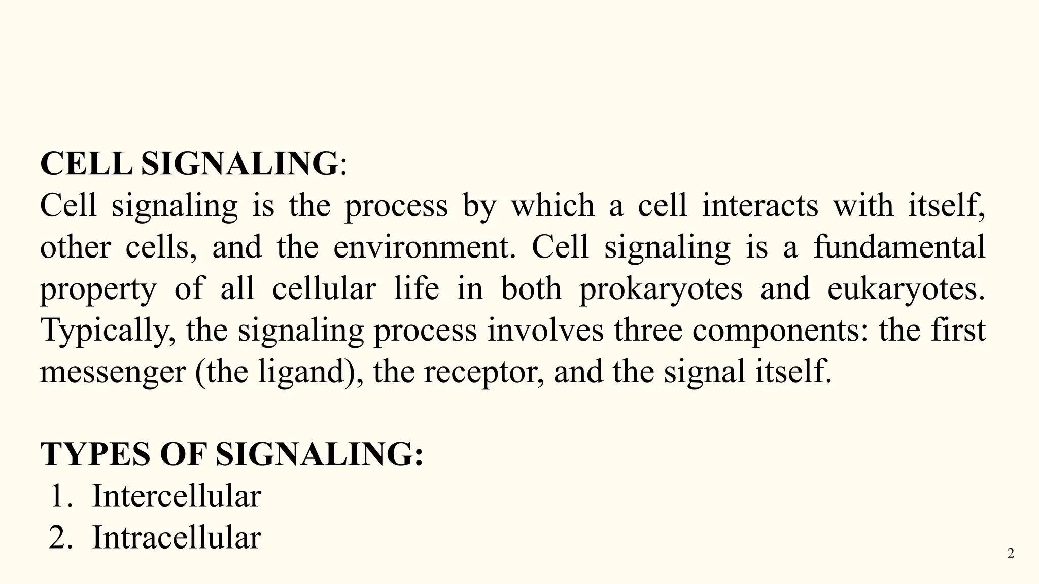 Cell signaling (cellular and molecular biology) | PPTX