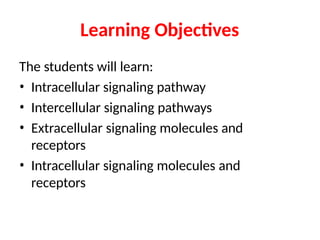 Comprehensive Overview of Cell Signaling Molecules and Receptors in ...