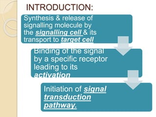 Cell signaling an over view | PPTX