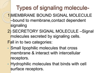 Cell signaling an over view | PPTX