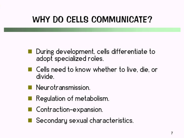 Cell signaling | PPT | Biological Sciences | Science