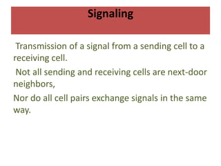 Cell signaling(signaling through g protien coupled receptors,signal ...