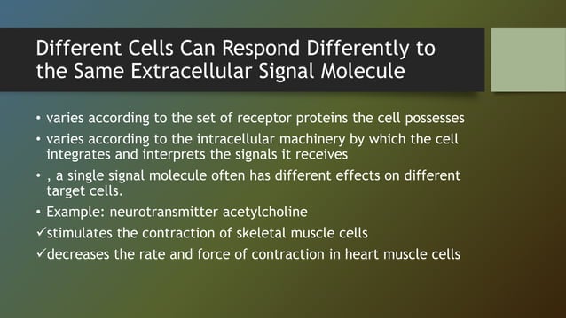 Cell Signalling Pathway (intra and extra cellular signalling) | PPTX