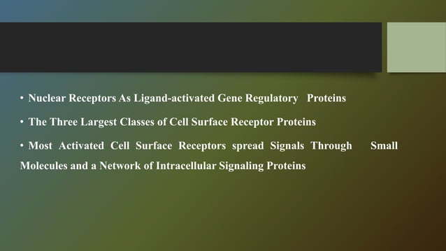 Cell Signalling Pathway (intra and extra cellular signalling) | PPTX