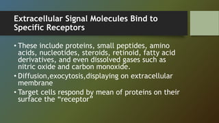 Cell Signalling Pathway (intra and extra cellular signalling) | PPTX