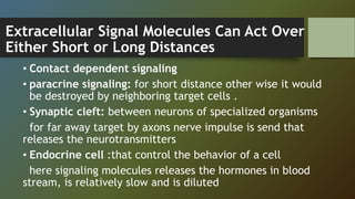 Cell Signalling Pathway (intra and extra cellular signalling) | PPTX