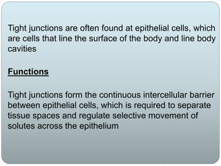 Cell - signalling, Communication, Junctions | PPTX