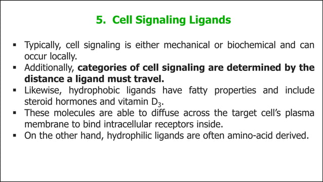 Cell signalling and its various types and signal molecules | PPTX ...