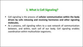 Cell signalling and its various types and signal molecules | PPTX
