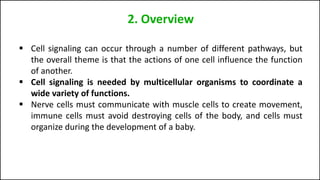 Cell signalling and its various types and signal molecules | PPTX