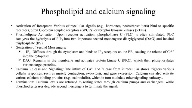 Cell signaling: G-Protein, tyrosine kinase and proteolysis | PPTX