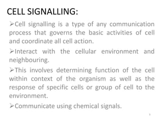 Cell signalling | PPTX