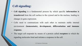 "Cell Signaling Pathways: Mechanisms and Molecular Messengers" | PPTX