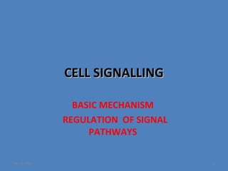 Cell signalling | PPT
